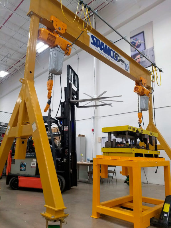 Grúas pórtico - Sacar del Centro